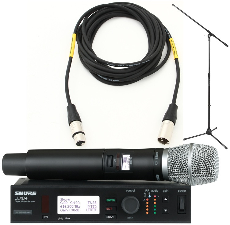Shure ULXD24/SM86 Mic Month 2013 Bundle - SM86 w/Stand & Cable | Sweetwater