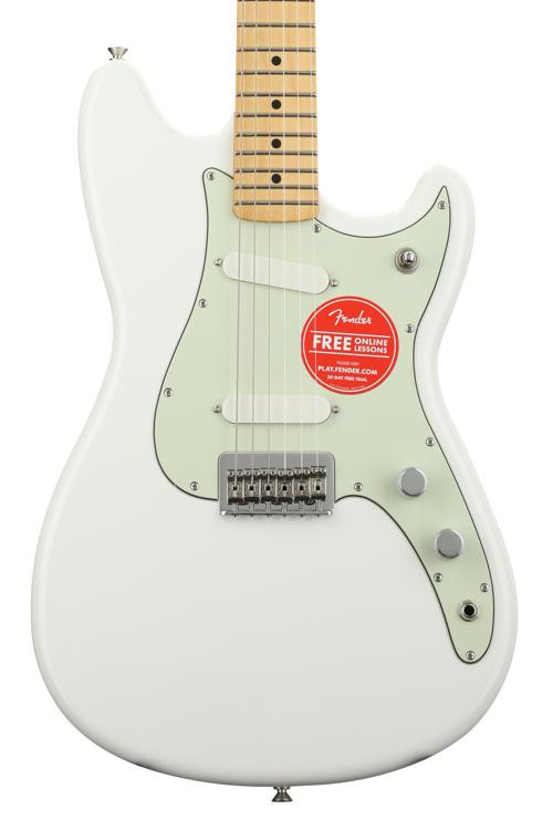 Fender Duo-Sonic - Arctic White with Maple Fingerboard | Sweetwater