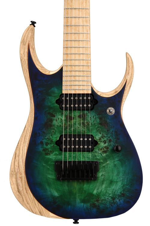 Ibanez RGD Iron Label RGDIX7MPB "Dent and Scratch" - Surreal Blue Burst ...
