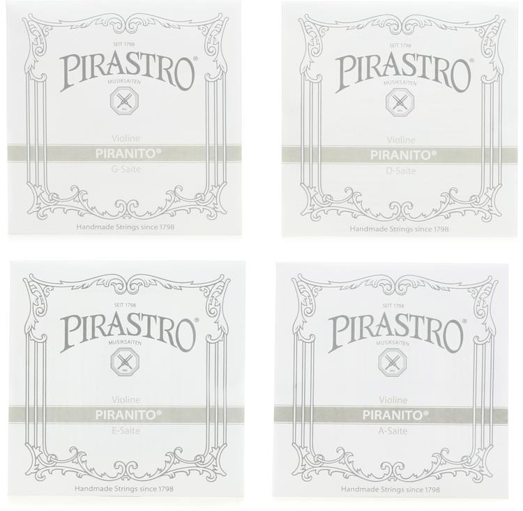 Pirastro Piranito Violin String Set - 4/4 Size Ball-end E | Sweetwater