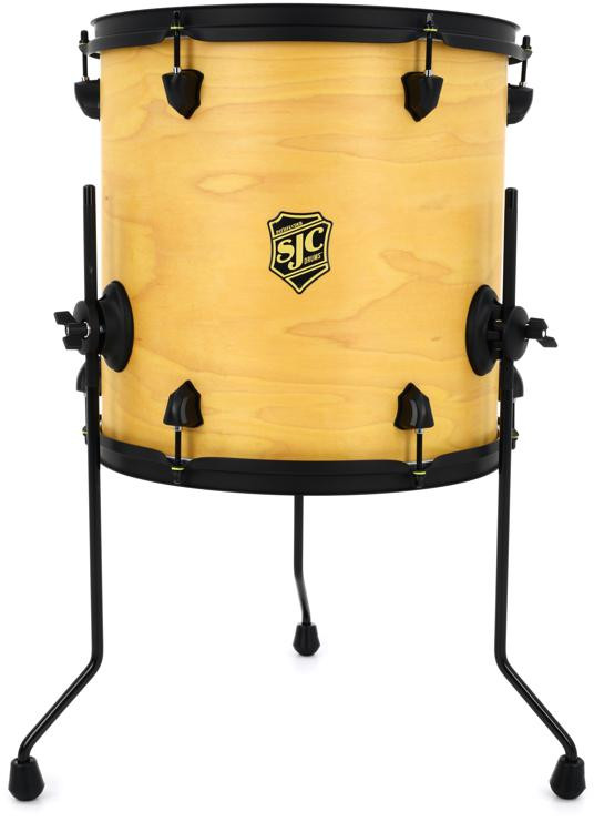 SJC Custom Drums Pathfinder Floor Tom - 14 x 14 inch - Wicked Yellow ...