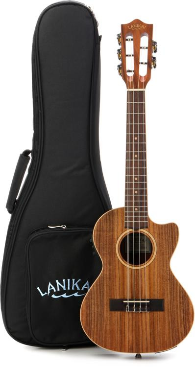 Lanikai ACST-5CET Acacia Tenor 5-String Acoustic-Electric Ukulele ...