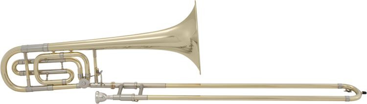 Bach 50B Stradivarius Professional Bass Trombone - Clear Lacquer with ...