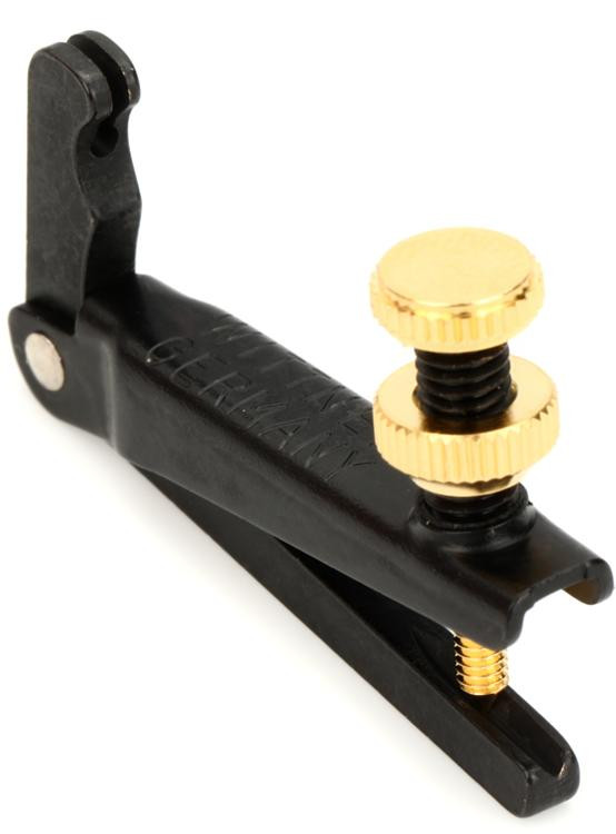 Wittner Stable-style Fine Tuner for 15-inch+ Viola - Black with Gold ...