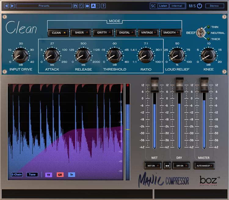 Boz Digital Labs Manic Compressor Plug-in | Sweetwater