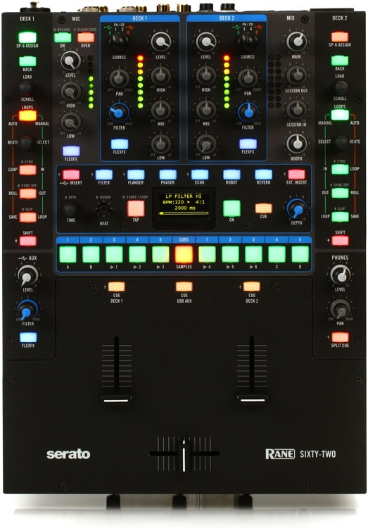 Rane Sixty-Two Mixer with Serato DJ | Sweetwater Rane Sixty-Two Mixer with Serato DJ | Sweetwater