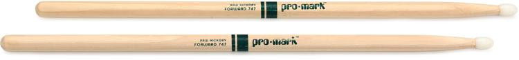 Promark Classic Forward 747 Drumsticks - Raw Hickory - Nylon Tip ...