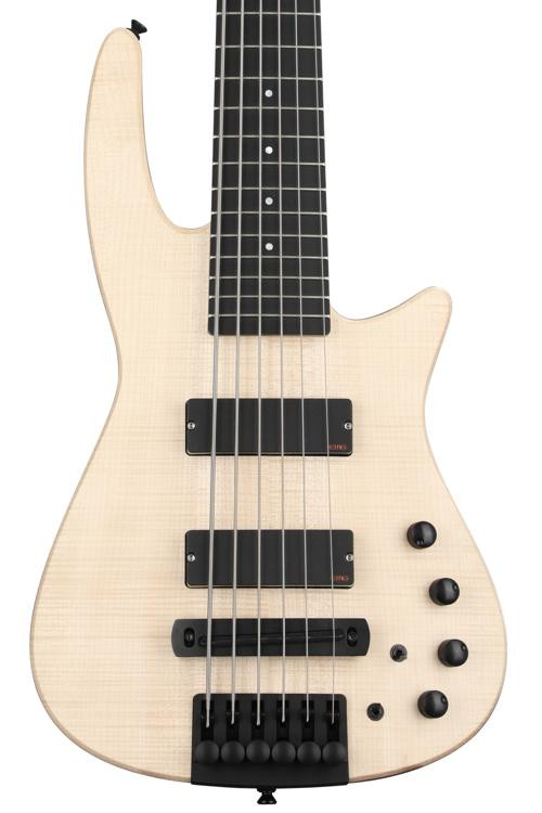 NS Design CR6 Radius Bass Guitar - Natural Satin | Sweetwater