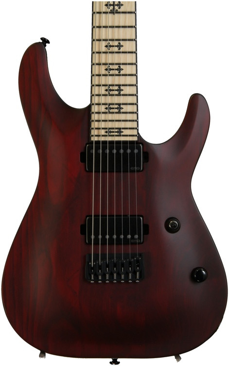 Schecter Jeff Loomis JL-7 - Hardtail, Vampyre Red Satin | Sweetwater