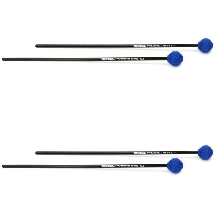 Innovative Percussion F1.5 Fundamental Medium Marimba Mallets - Blue ...