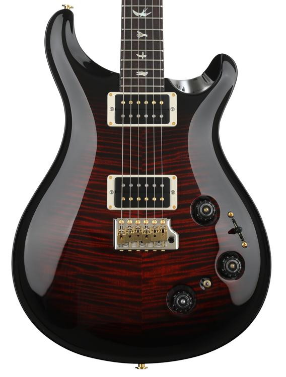 PRS Custom 22 Piezo 10-Top - Fire Red Burst | Sweetwater
