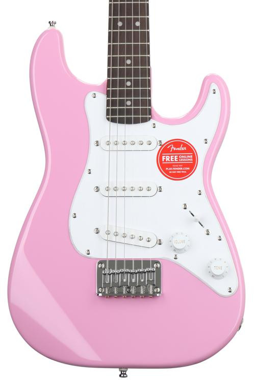 Squier Mini Strat - Pink w/ Rosewood Fingerboard | Sweetwater
