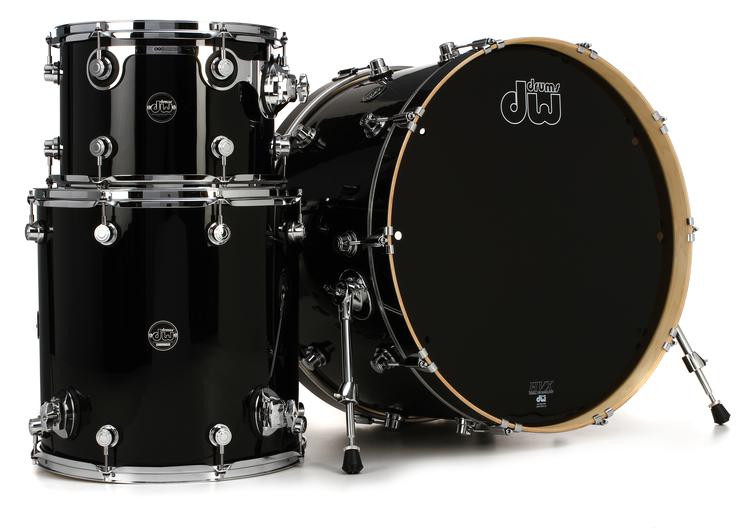 DW Performance Series 3-piece Shell Pack - Gloss Black FinishPly - 14 ...