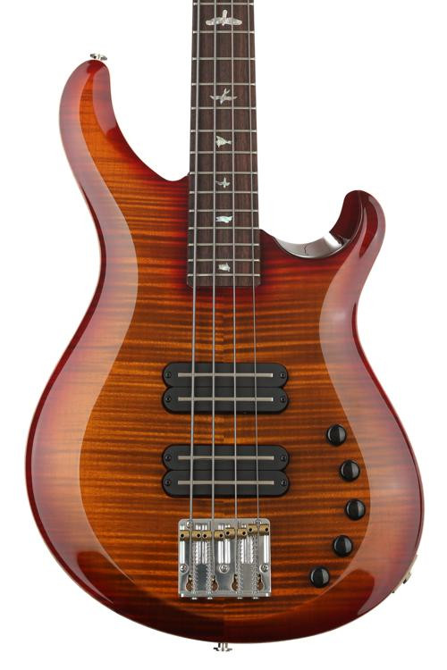 PRS Grainger 4-String Bass Guitar - Dark Cherry Burst with Rosewood ...