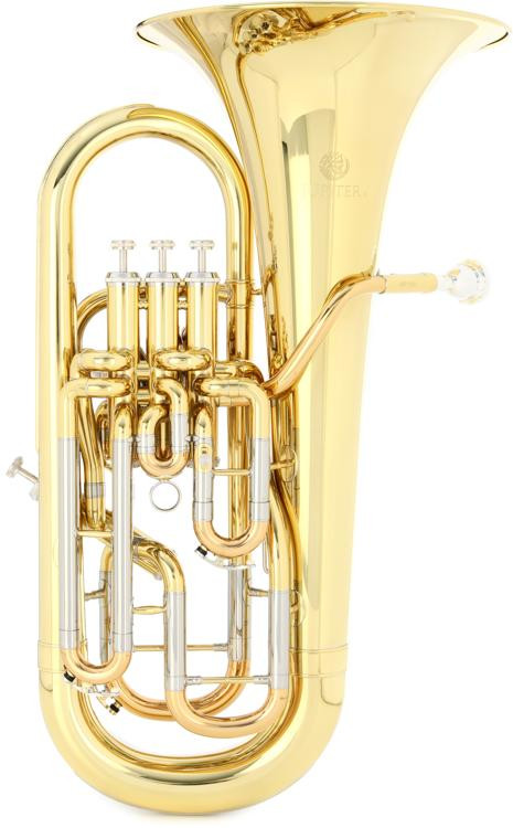Jupiter JEP1120 3+1 Valve Professional Compensating Euphonium - Clear ...