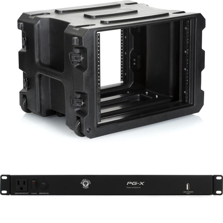 Gator G-PROR-8U-19 Pro Series Rolling Rack Case and Power Conditioner ...