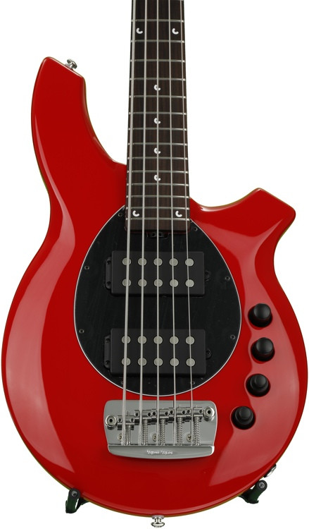 Ernie Ball Music Man Bongo 5HH, Sweetwater Exclusive - Chili Red with ...