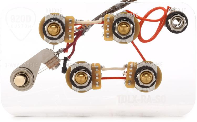 920D Custom TDLX-RA-SO '72 Deluxe Telecaster Wiring Harness Upgrade ...