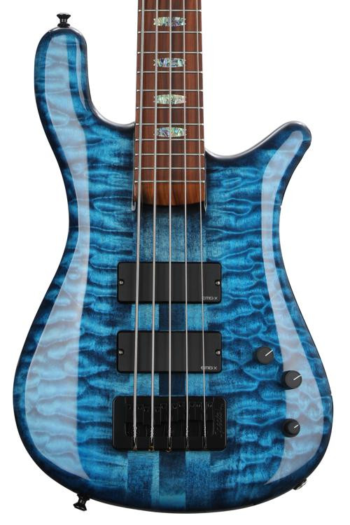 Spector USA NS-5XL Bass Guitar - Black And Blue Gloss | Sweetwater