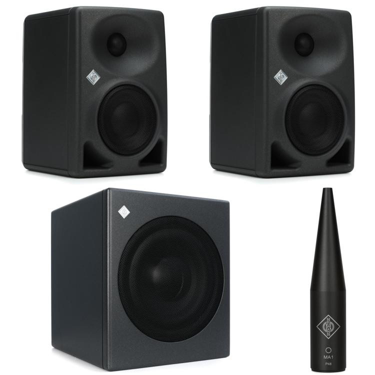 Neumann 2.1 DSP Powered Studio Monitor and Sub Bundle with Calibration ...
