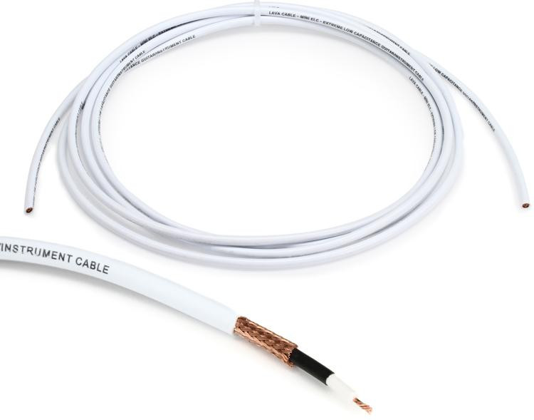Lava Cable Mini ELC Instrument Wire - White 10 Foot | Sweetwater