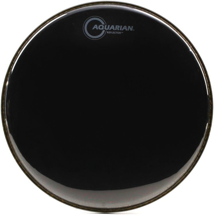 Aquarian Reflector Black Mirror Drumhead - 12 inch | Sweetwater