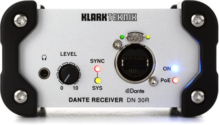 Klark Teknik DN 30R 2-channel Dante Audio Receiver Reviews | Sweetwater