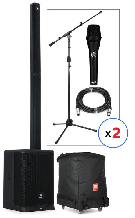 JBL PRX ONE Powered Column PA Speaker Duo Performer Bundle | Sweetwater