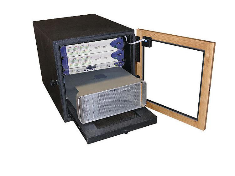 Sound Construction IsoBox Studio 12U Sound Isolation Rack with Sliding ...