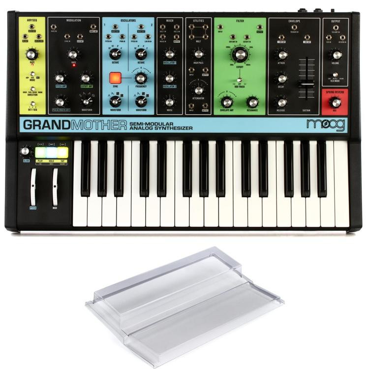 Moog Grandmother Semi-Modular Analog Synthesizer and Step Sequencer ...