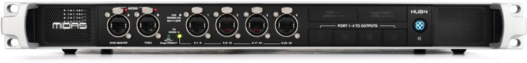 Midas HUB4 Monitor System Hub with 4 PoE Ports for Personal Mixers ...