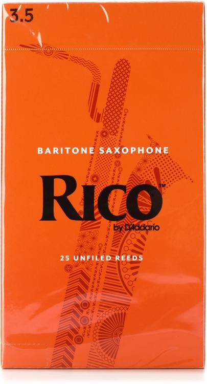 D'Addario RLA2535 - Rico Baritone Saxophone Reeds - 3.5 (25-pack ...