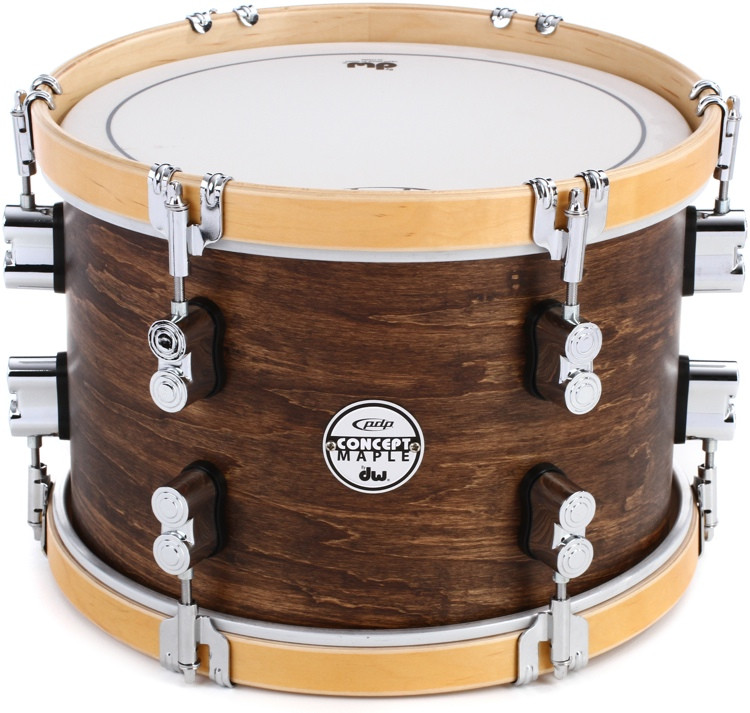 PDP Concept Maple Classic 8"x12" Mounted Tom - Walnut with Natural ...