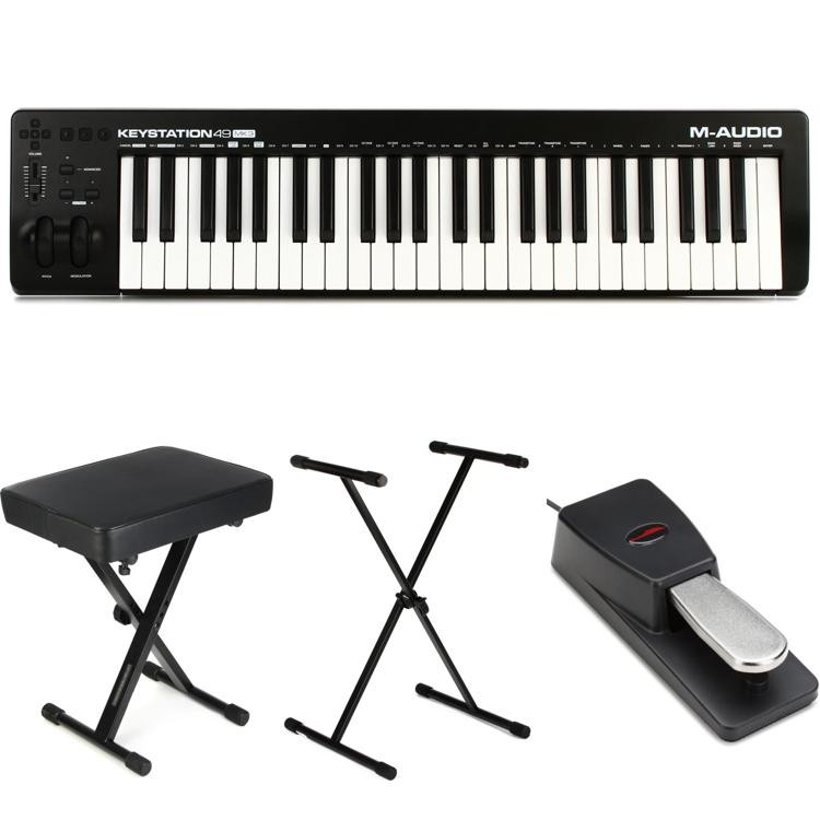 M-Audio Keystation 49 MK3 49-key Keyboard Controller Essentials Bundle | Sweetwater