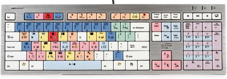 LogicKeyboard Slim Line PC Keyboard - Cakewalk Sonar X2 / X3 | Sweetwater