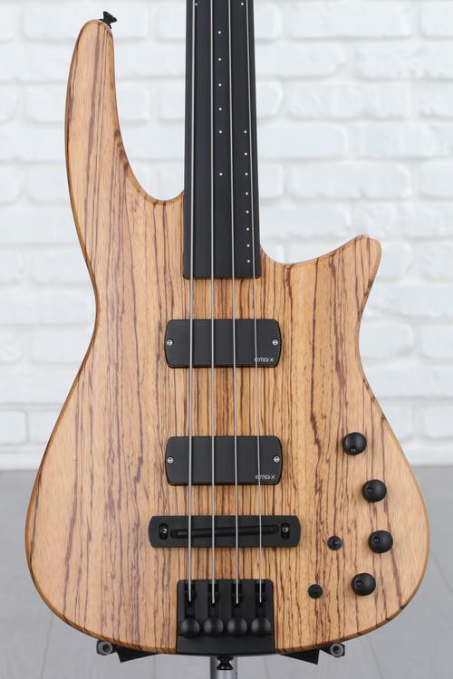 NS Design CR4 Radius Fretless Bass Guitar - Zebrawood - Sweetwater USA ...