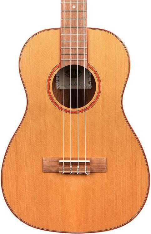 Kala Solid Cedar Acacia Baritone Ukulele - Gloss Natural | Sweetwater