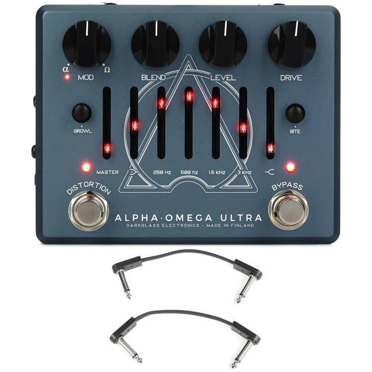 Darkglass Alpha Omega Ultra Dual Bass Preamp/OD Pedal with Aux In and 3 ...