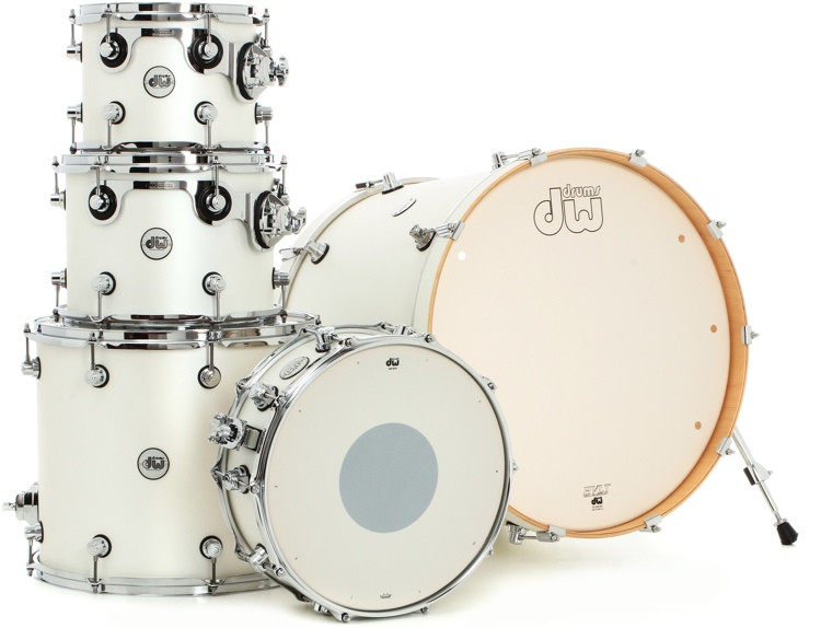 DW Design Series 5-Piece Kit - White Satin | Sweetwater