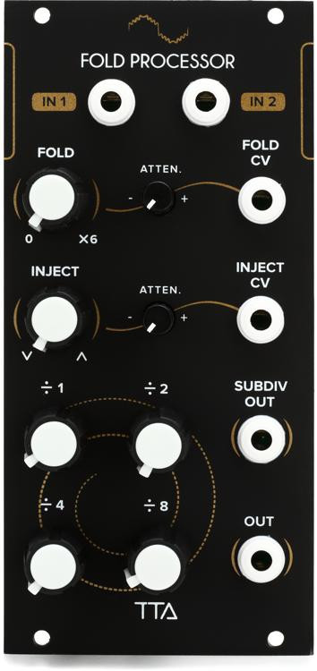 Tiptop Audio Fold Processor Eurorack Wave Multiplier Module (Black) | Sweetwater