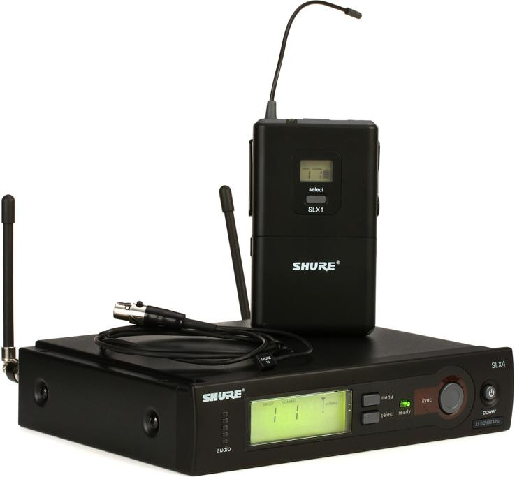 Shure SLX14/93 Wireless Lavalier Microphone System - J3 Band | Sweetwater