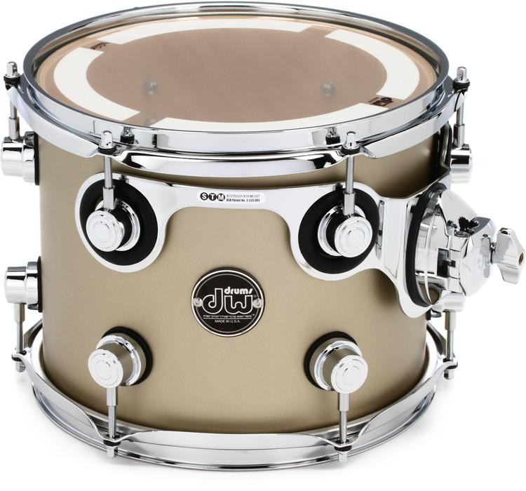 DW Performance Series Mounted Tom - 8-inch x 10-inch - Gold Mist ...