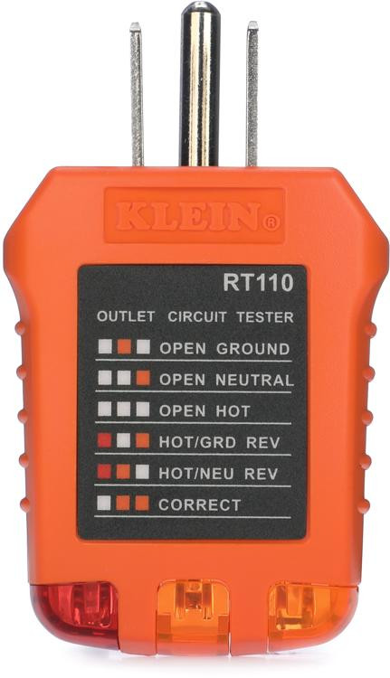 Klein Tools RT110 Power Outlet Receptacle Tester | Sweetwater