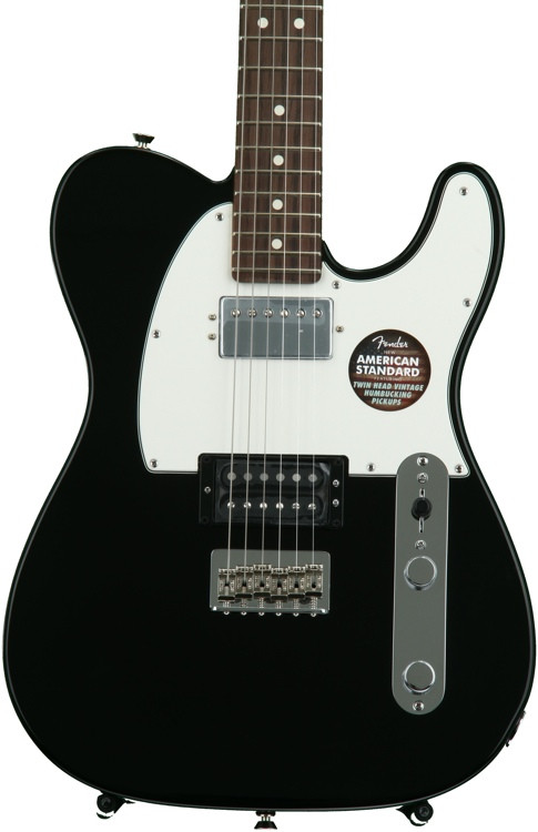 Fender American Standard Telecaster HH - Black, Rosewood Fingerboard ...