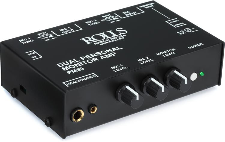 Rolls PM59 Dual Personal Monitor Amp | Sweetwater