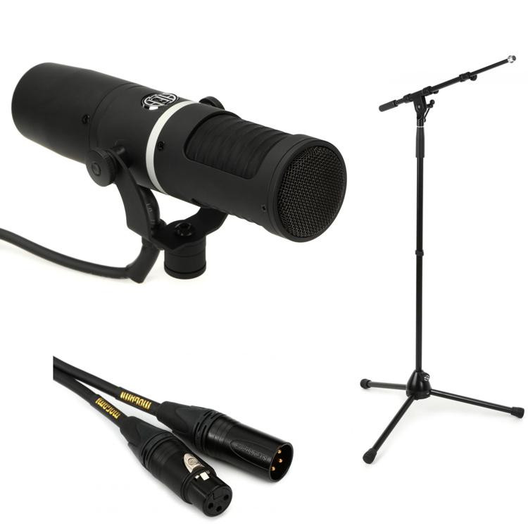 AEA KU5A Supercardioid Ribbon Microphone Bundle with Stand and Cable ...