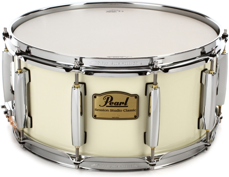 Pearl Session Studio Classic Snare Drum - 14" x 6.5" - Antique Ivory ...