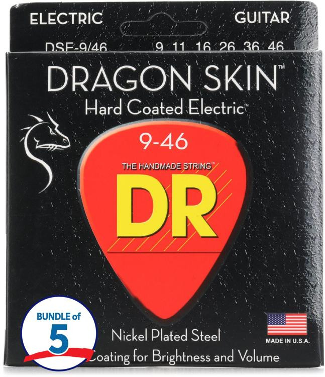 DR Strings DSE-9/46 Dragon Skin K3 Coated Electric Guitar Strings ...
