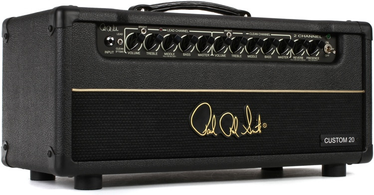 PRS 2-Channel Custom 20 - 20-watt Tube Head - Stealth Black | Sweetwater
