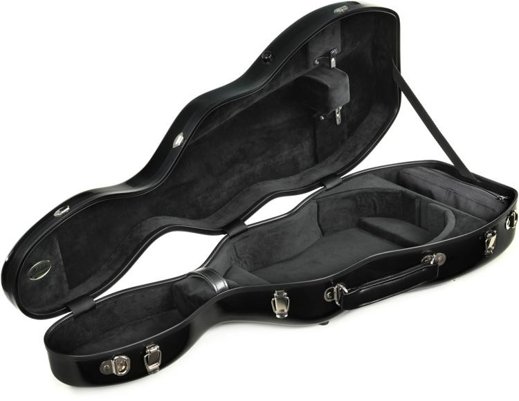Bobelock B1062 Fiberglass Cello-shaped Violin Case - Black | Sweetwater